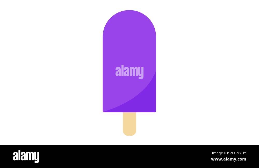 Ice lolly animation appearing and then disappearing, motion graphics ...