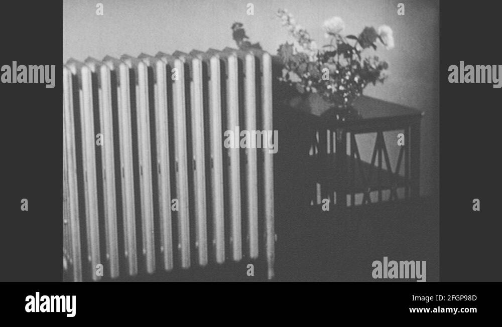 1950s: An animation demonstrates cool air pushing into radiator and ...