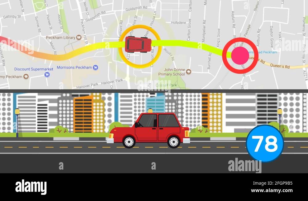 Car map compass Stock Videos & Footage - HD and 4K Video Clips - Alamy