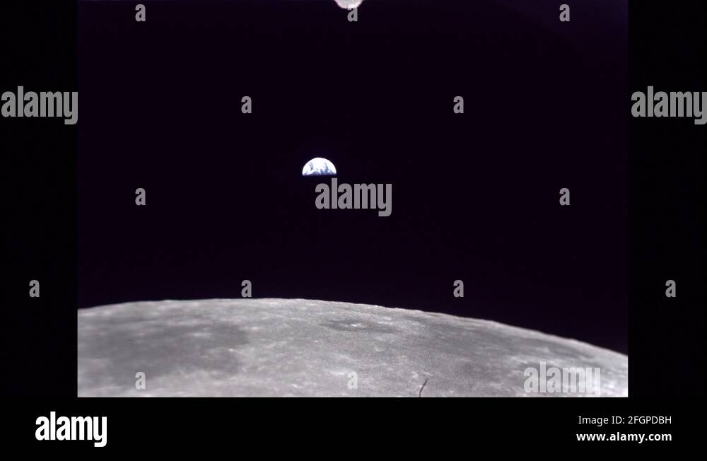 1969 NASA RETURN FROM MOON: POV Earth from Apollo 11 Stock Video ...