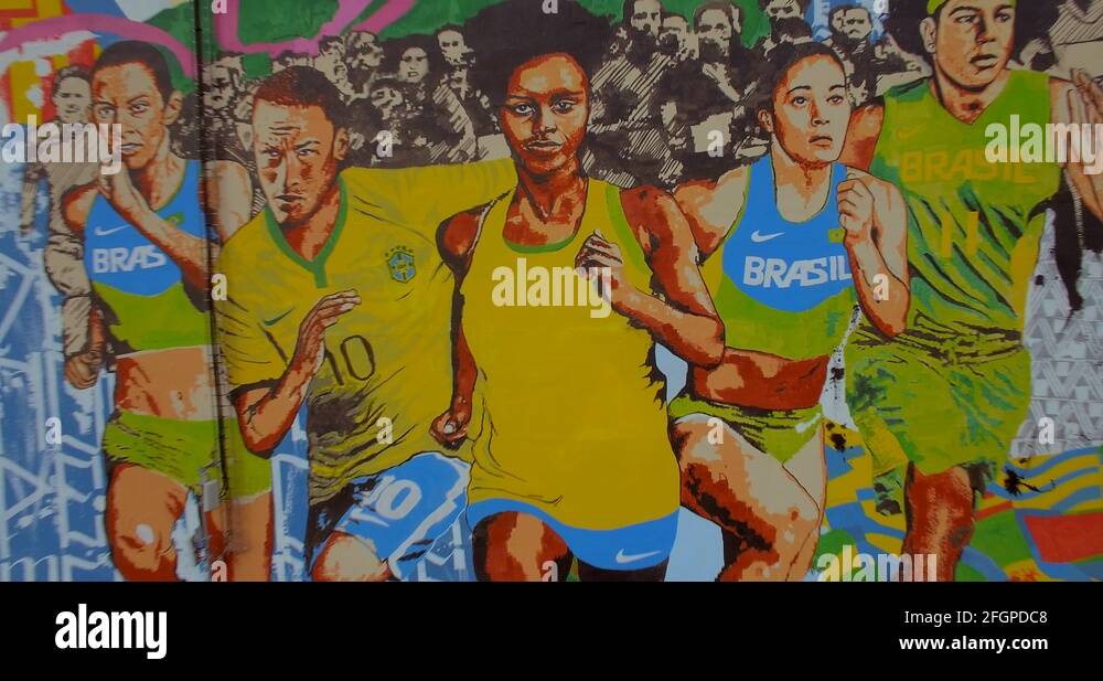 Athletes mural Stock Videos & Footage - HD and 4K Video Clips - Alamy