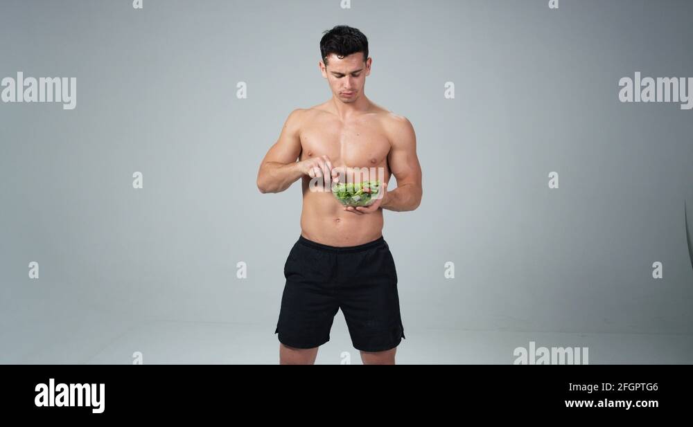 Man eating vegetable muscular Stock Videos & Footage - HD and 4K Video ...