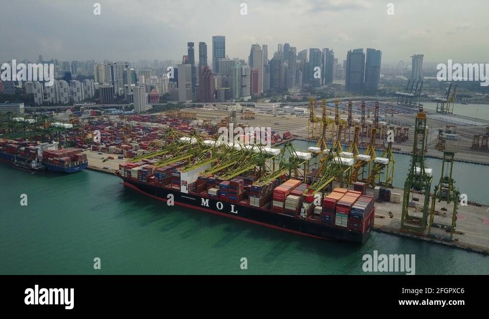 Singapore skyline containers Stock Videos & Footage - HD and 4K Video ...