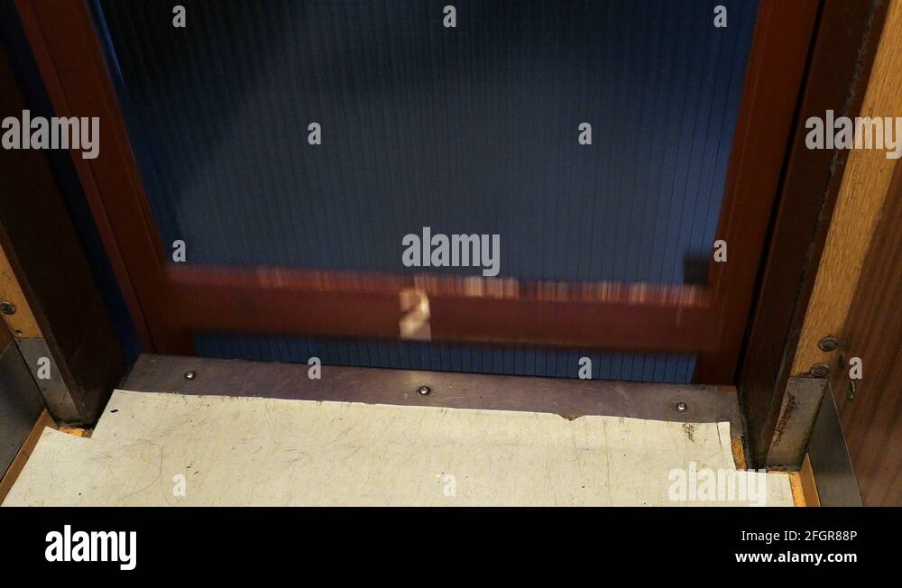 Inside Old Elevator Lift Retro Stock Video Footage - Alamy
