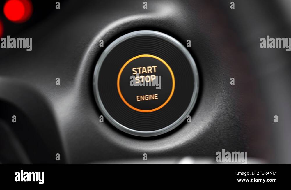 CG animation of a working V8 engine with start stop button Stock Video ...