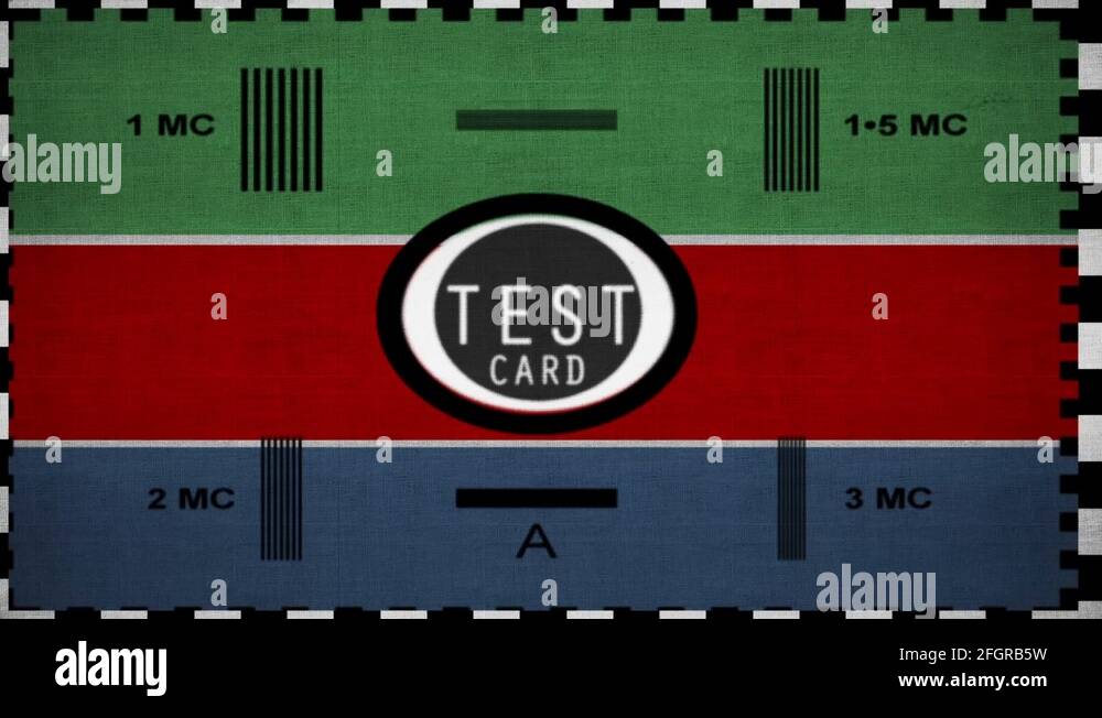 Tv test card calibration, alignment - TV broadcast Stock Video Footage ...