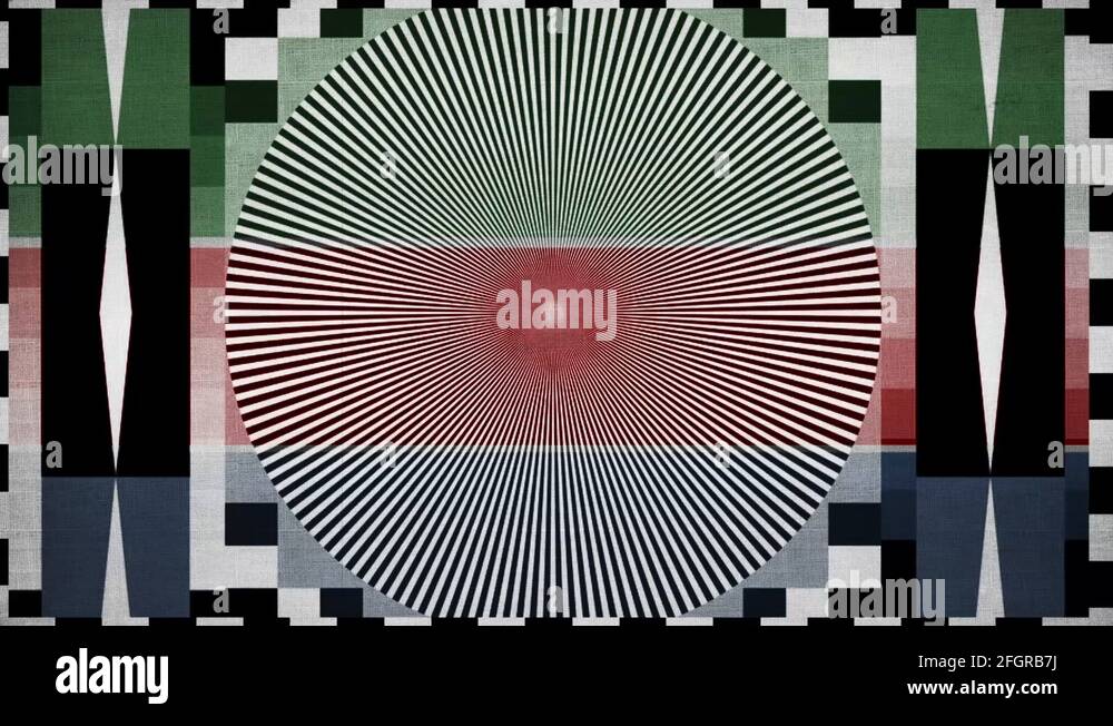 tv test card - television test signal Stock Video Footage - Alamy