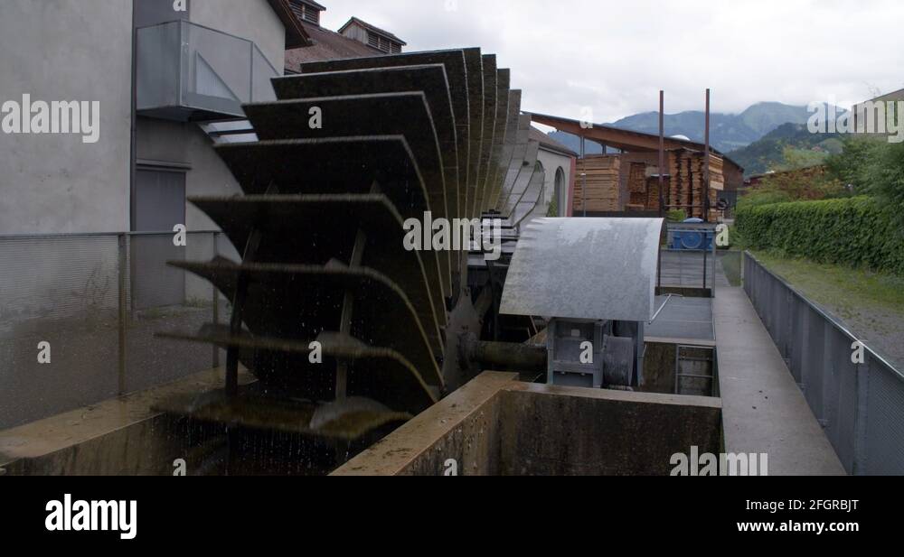 Watermill and hydro electric generator in Dornbirn, sustainable Austria ...