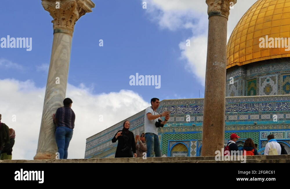 Dome of the Rock in Jerusalem over Temple Mount Stock Video Footage - Alamy
