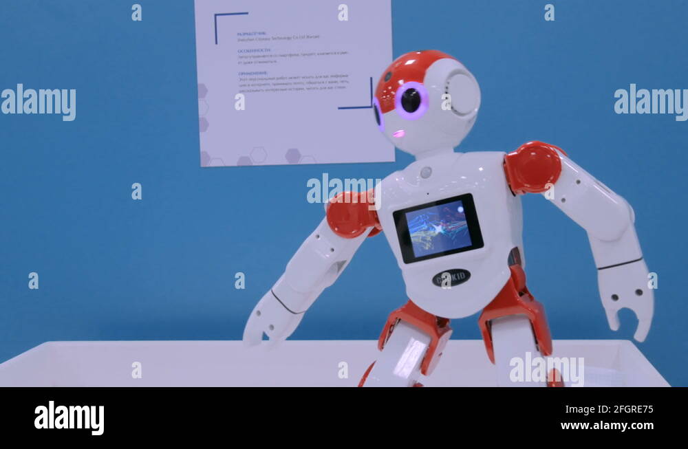 Humanoid robot dancing. Robot dance show Stock Video Footage - Alamy