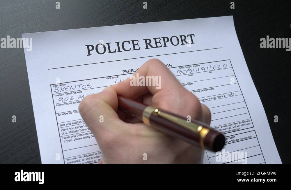 Crime report document Stock Videos & Footage - HD and 4K Video Clips ...