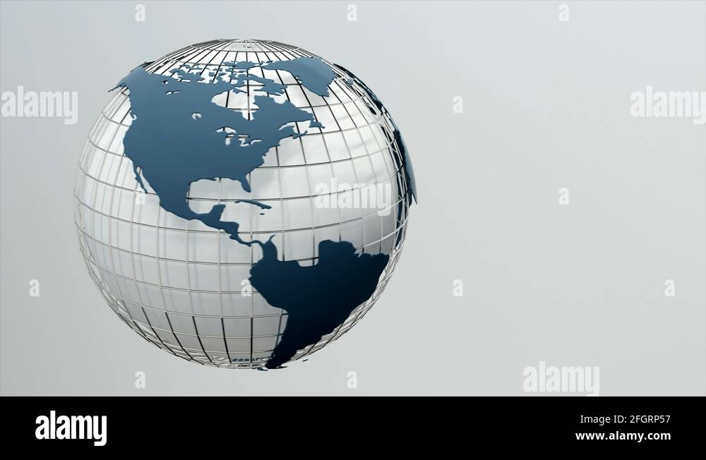 Rotating globe. Seamless loop. 4K UHD Stock Video Footage - Alamy