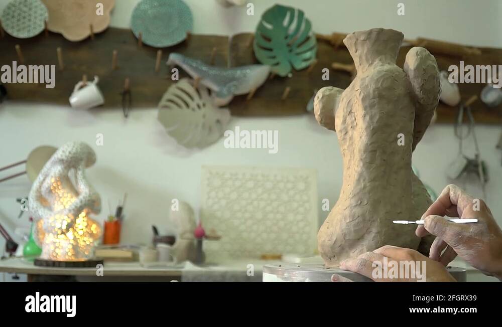 Process making clay vase Stock Videos & Footage - HD and 4K Video Clips ...