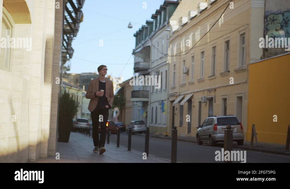 Man walking down empty street Stock Videos & Footage - HD and 4K Video ...
