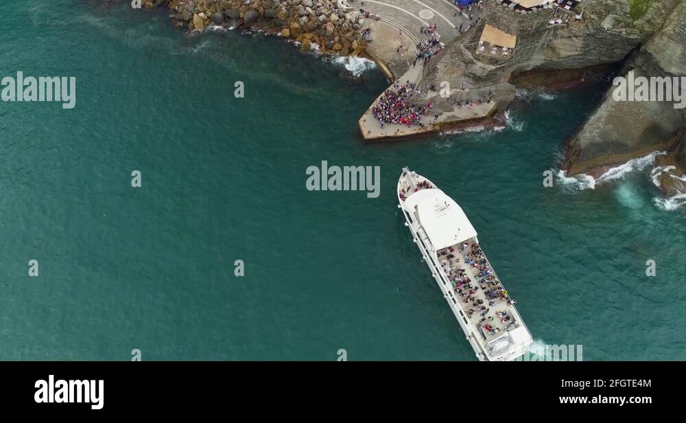 Ferry Boat Top View Stock Video Footage - Alamy