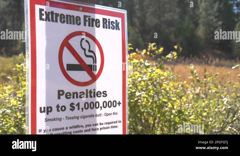 Fire risk sign Stock Videos & Footage - HD and 4K Video Clips - Alamy