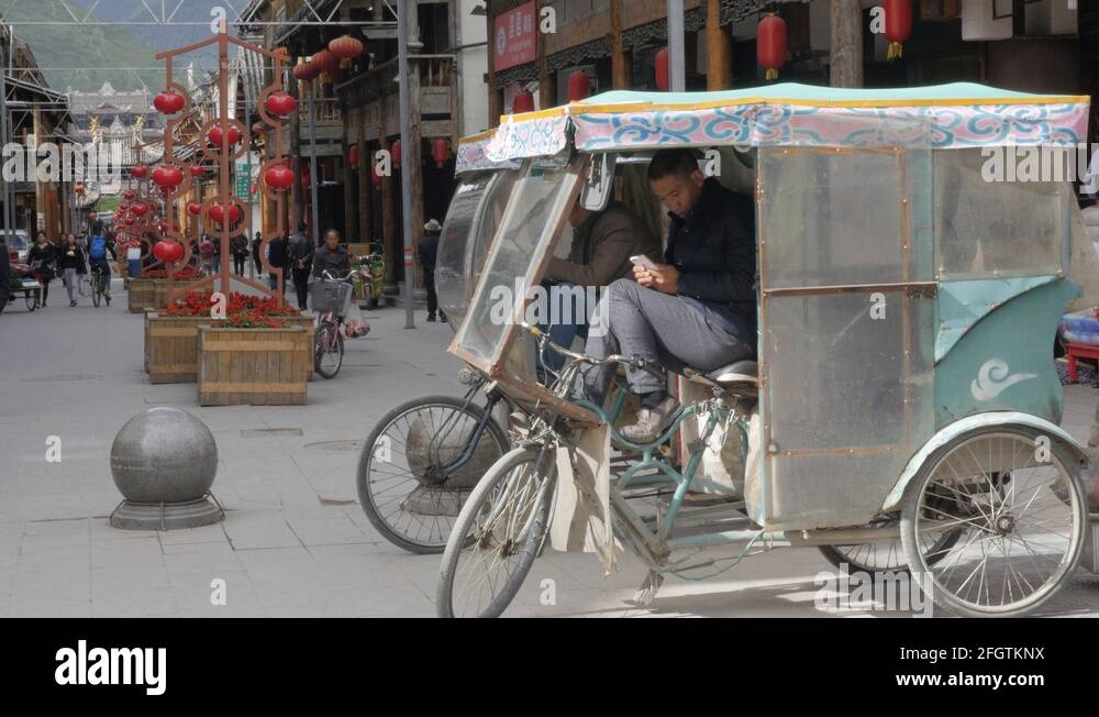 Chinese bicycle rickshaw Stock Videos & Footage - HD and 4K Video Clips ...