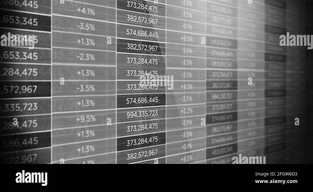 Stock exchange black and white Stock Videos & Footage - HD and 4K Video ...