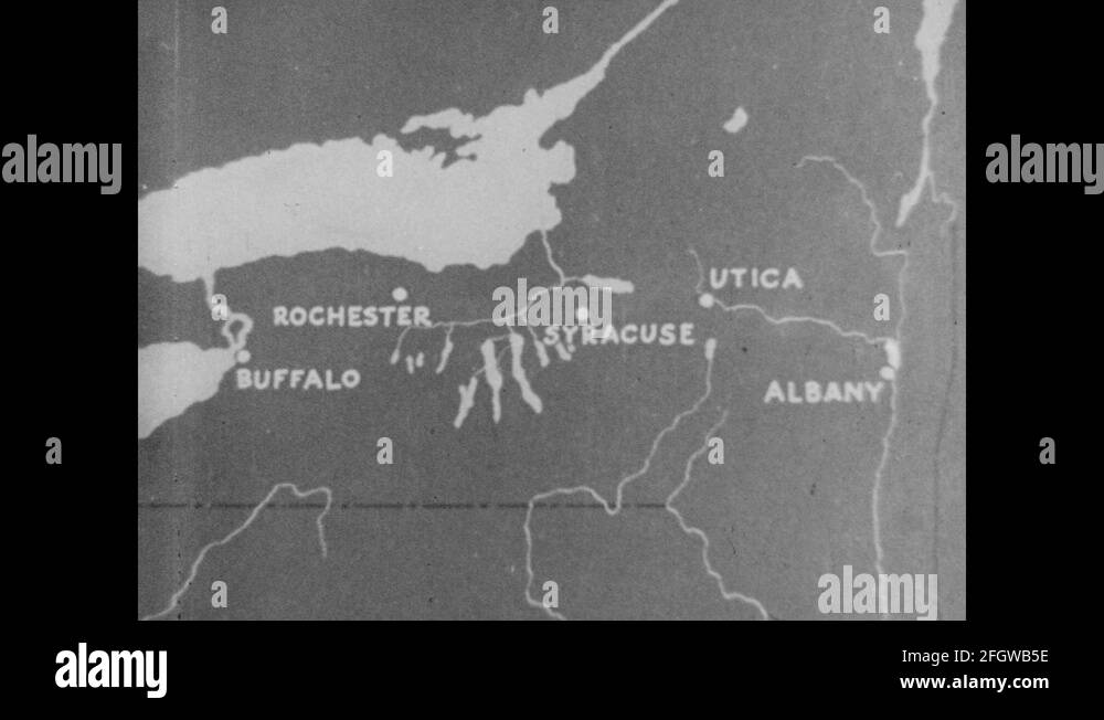 Map Of Erie Canal Stock Videos And Footage Hd And 4k Video Clips Alamy