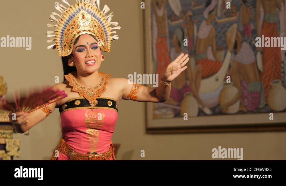 Female dancer and singer at Janger Dance in Ubud Bali Indonesia Stock ...