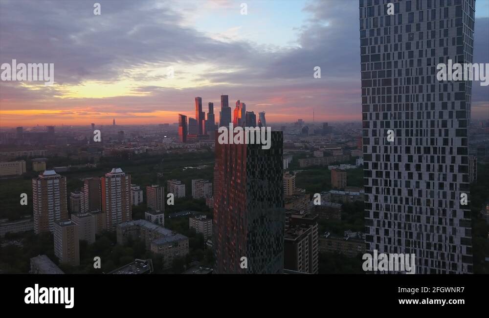 Sunset moscow modern apartment building Stock Videos & Footage - HD and ...