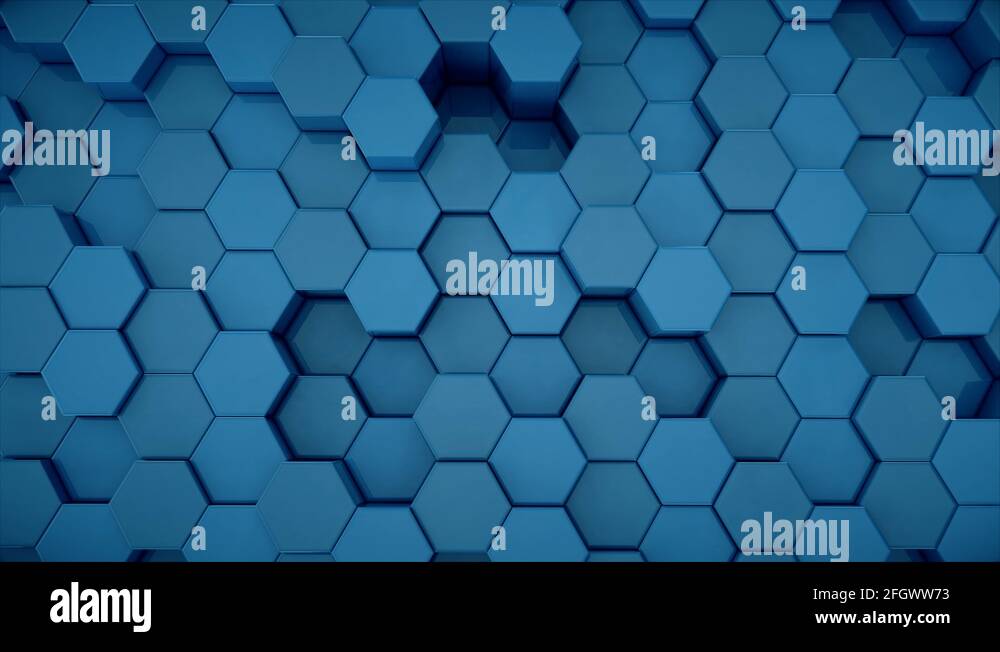 Hexagonal Grid. Abstract Technology Animation Stock Video Footage - Alamy