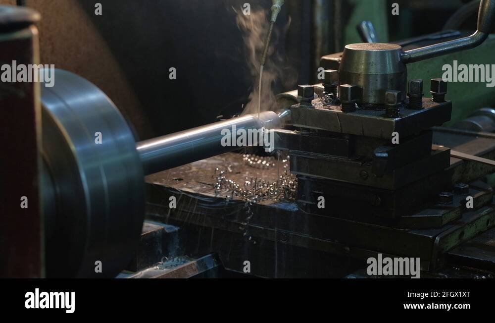 rotary lathe machine Stock Video Footage - Alamy
