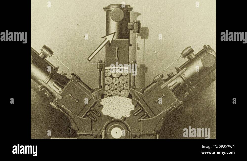 1920s: UNITED STATES: animation of pulp mill machine and process ...
