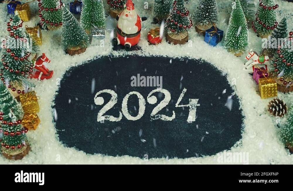 Stop motion animation of 2024 lettering Stock Video Footage - Alamy