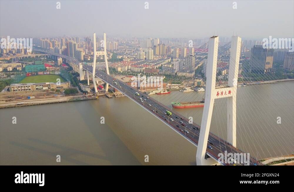 Shanghai lupu bridge aerial Stock Videos & Footage - HD and 4K Video ...