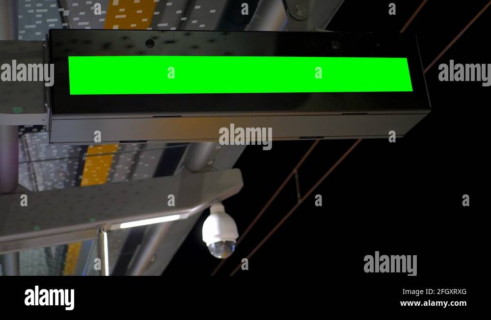 4K Digital Sign Board Panel, Stop Display Blank Green Screen Chroma ...