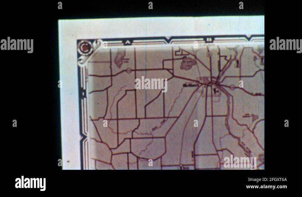 1950s: Parts of the map are illustrated, including symbols, Legend and ...