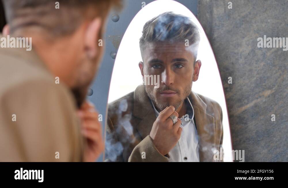 Man reflection mirror standing Stock Videos & Footage - HD and 4K Video ...