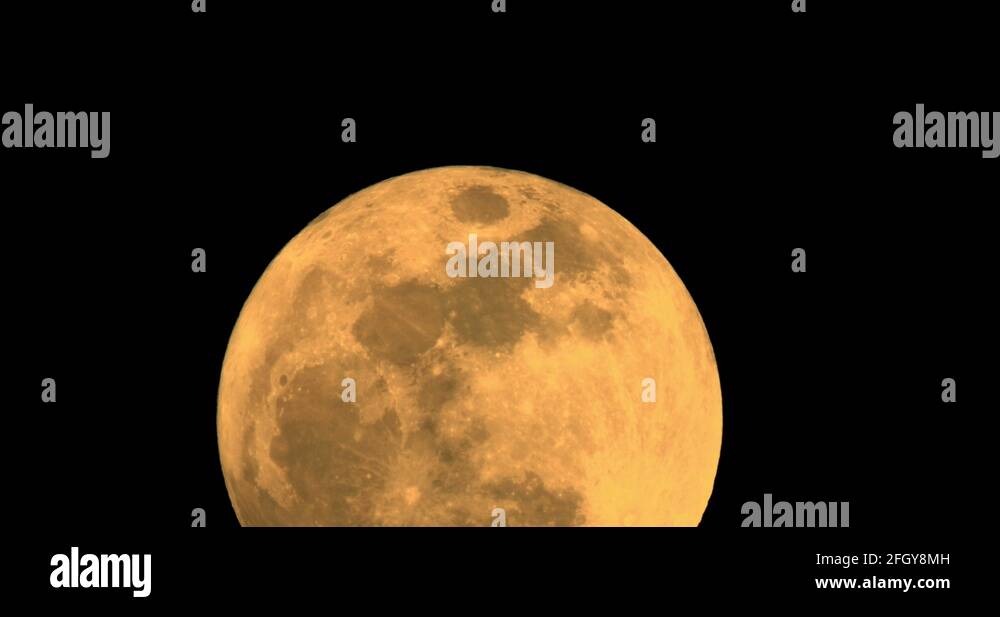 Real moon at largest also known as super moon Stock Video Footage - Alamy