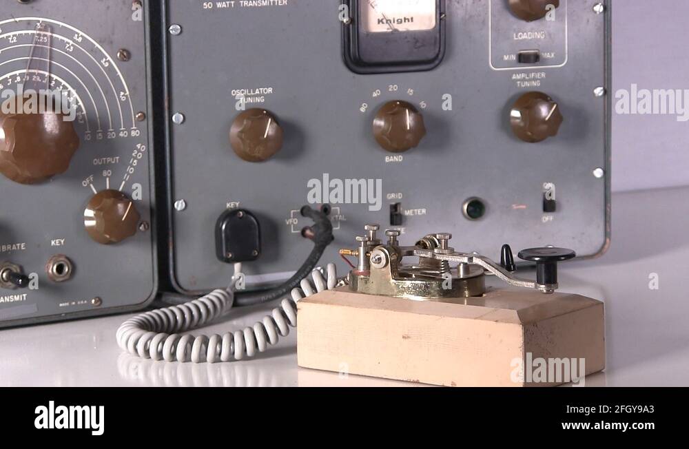 Morse code transmission Stock Video Footage - Alamy