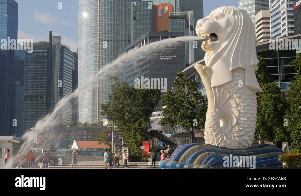 Merlion waterfront singapore Stock Videos & Footage - HD and 4K Video ...