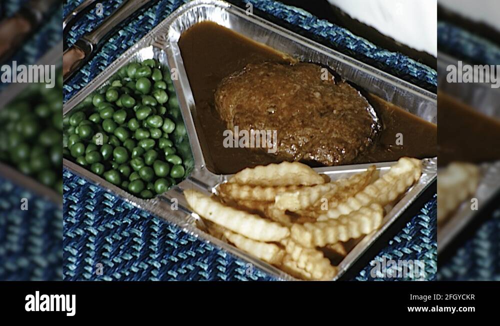 1960s Retro TV Frozen DINNER MEAL Frozen Fast Food Vintage Old Film ...