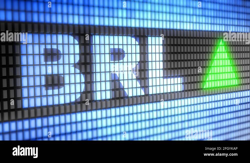 Brazilian Real on the Screen. 4K Resolution. Encoder Prores 4444 Stock ...