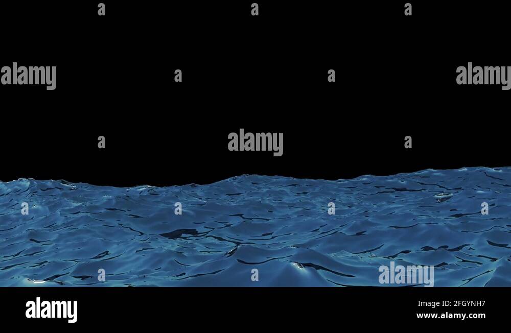 CG Animated Ocean waves with alpha channel Stock Video Footage - Alamy