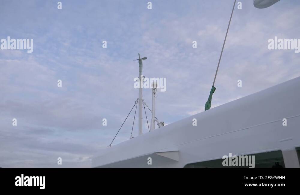 Wind Speed and Direction Monitor Sensor on a Boat Stock Video Footage ...