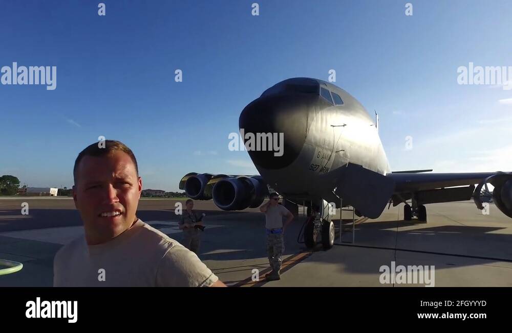 Overview of military base and interior of cockpit of military aircraft ...