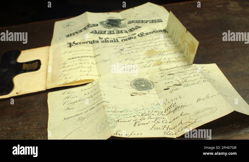 Historical passport Stock Videos & Footage - HD and 4K Video Clips - Alamy