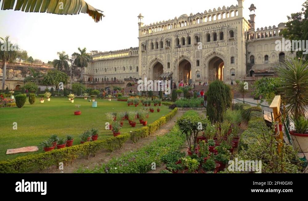 Bara imambara entrance gate architecture Stock Videos & Footage - HD ...