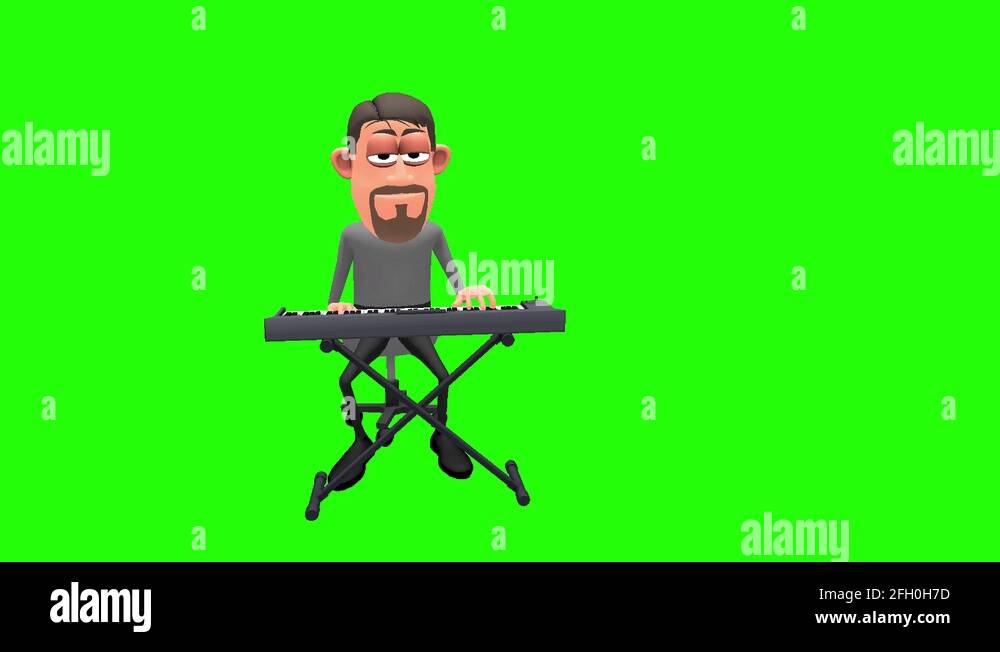 Animated keyboard character loop 2 Stock Video Footage - Alamy