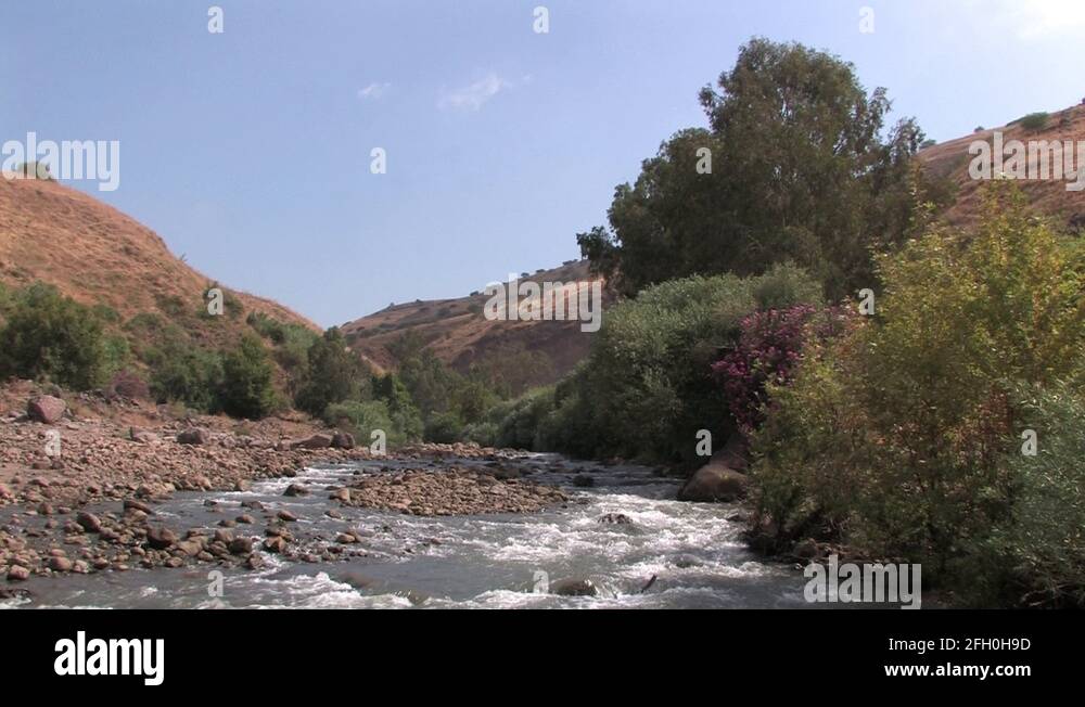 Jordan River landscape Stock Video Footage - Alamy
