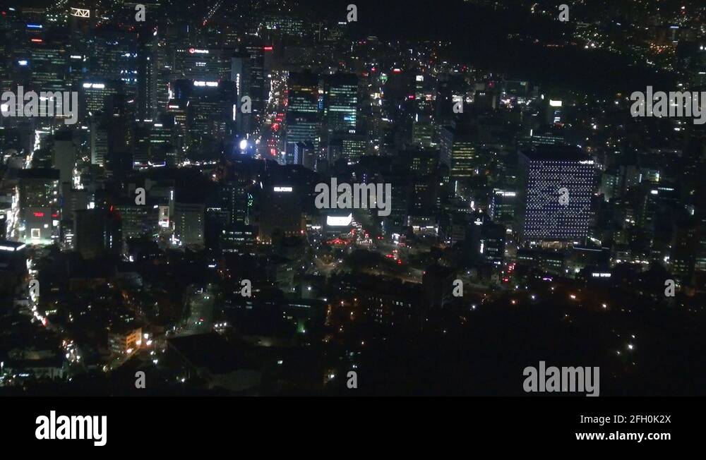 Illuminated rooftop skyscraper sign Stock Videos & Footage - HD and 4K ...