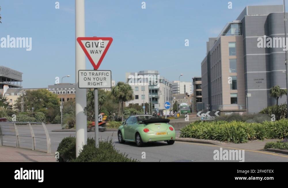 Give way and roundabout sign Stock Videos & Footage - HD and 4K Video ...