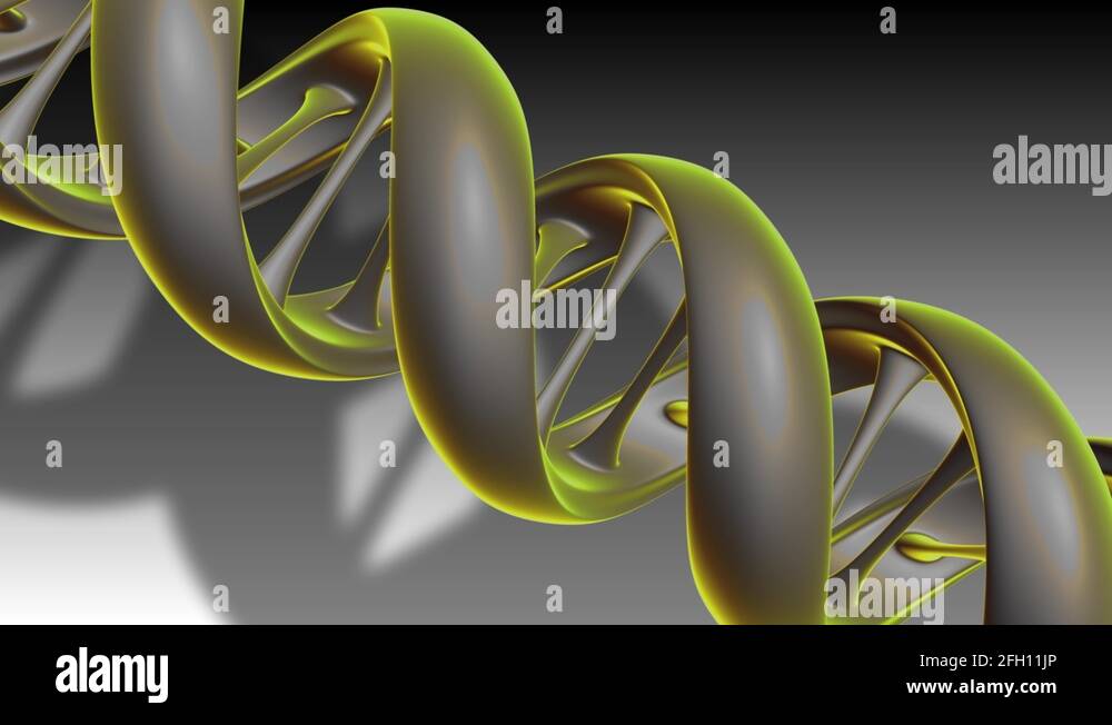 3D Animated DNA Strand Turns Stock Video Footage - Alamy