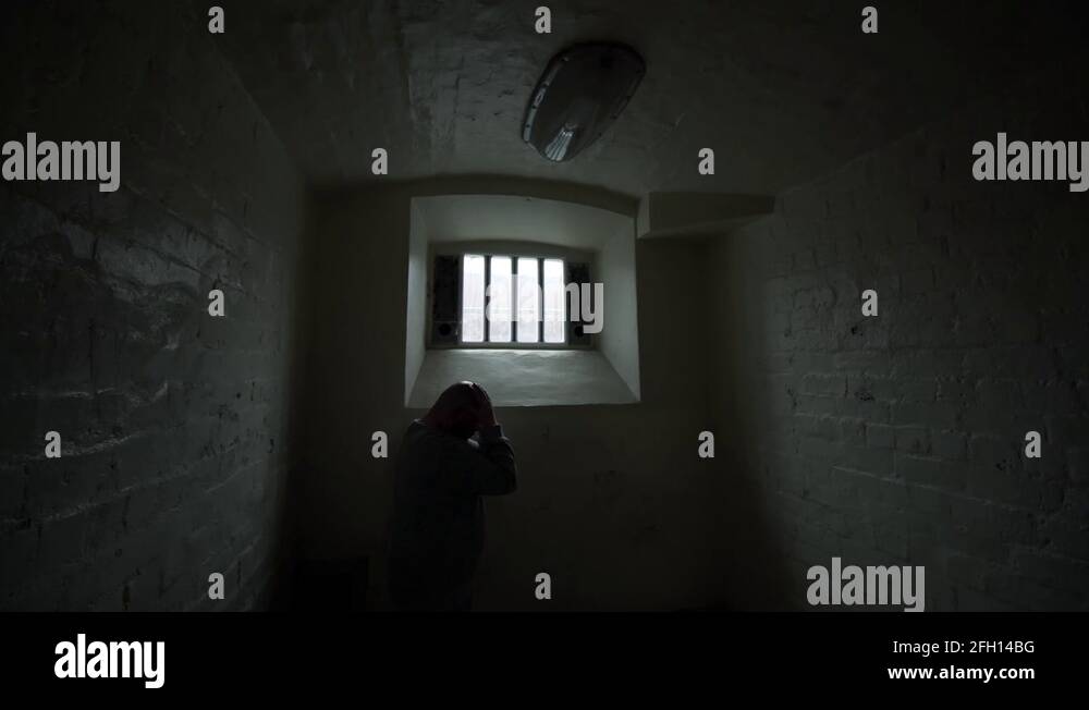 Prisoner In Cell, Sad Regret, Head In Hands Alone, Prison Solitary ...