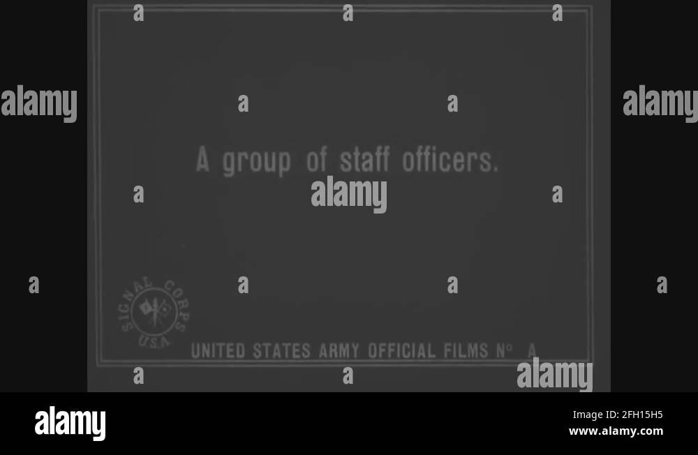 Brig. Gen Hoffman and staff members pose together - 1914-1918 Stock ...